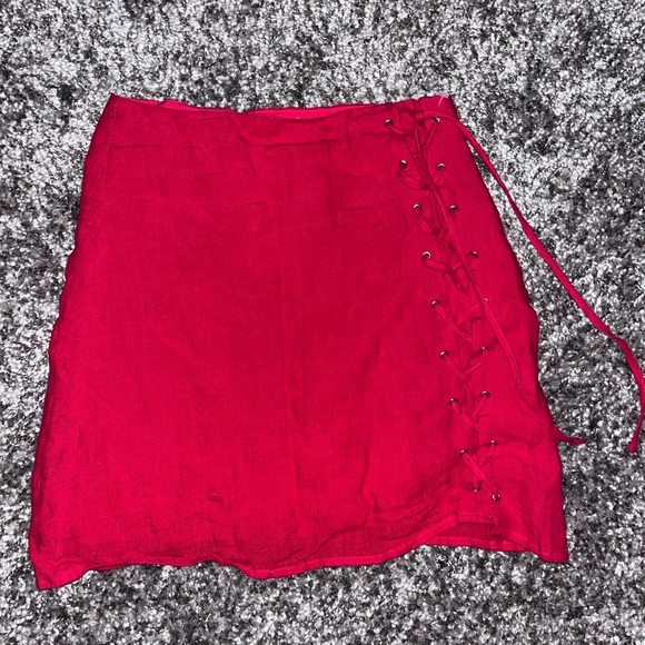 Honey Belle | Skirts | Honey Belle Red Bodycon Mini Skirt | Poshmark